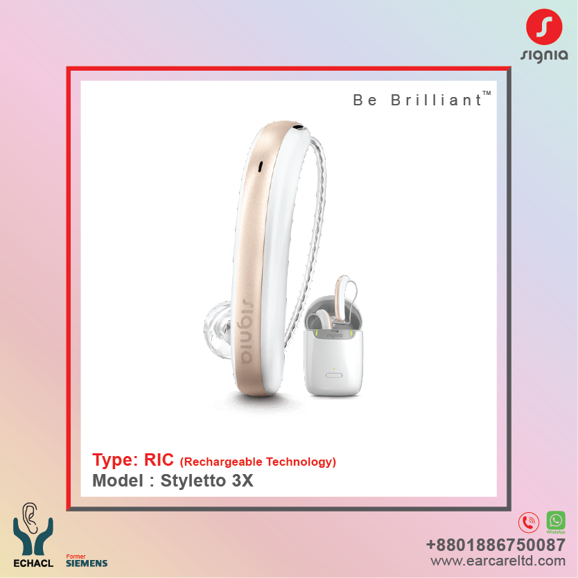 Signia Styletto 3X RIC hearing aid price in Bangladesh - Signia Hearing Aid