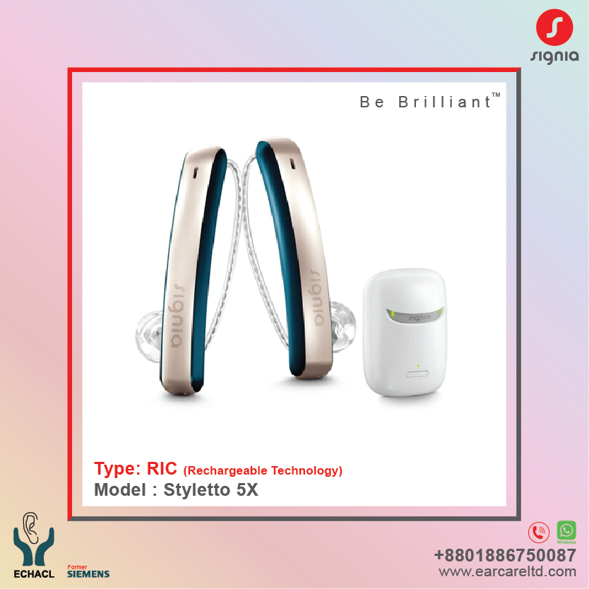 Signia Styletto 5X RIC hearing aid price in Bangladesh - Signia Hearing Aid